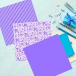 Lilac & Lavender Retro Florals Digital Papers – Purple Printable ...