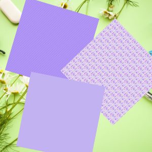 Lilac & Lavender Retro Florals Digital Papers – Purple Printable ...