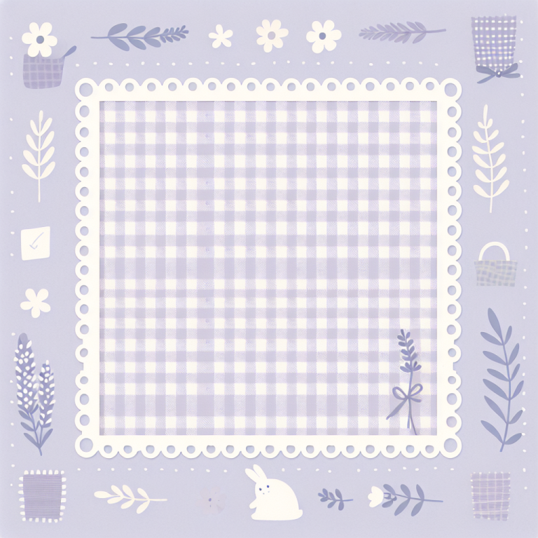 Free Printable Lavender Gingham Dreams – A soft lavender hue featuring ...