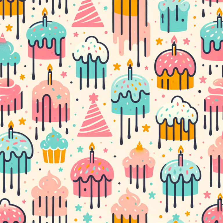 Free Printable Pattern: Icing drips with small stars scattered ...