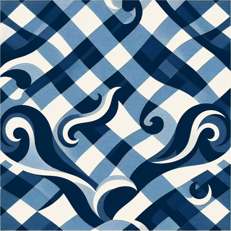 Free Printable Nautical Gingham Blue – A deep navy blue interlaced with ...